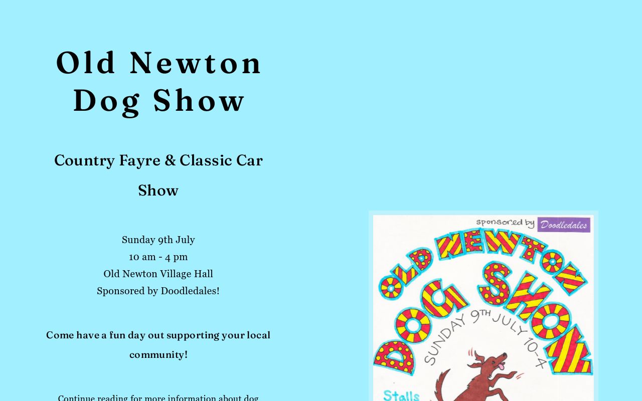 Old Newton Dog Show